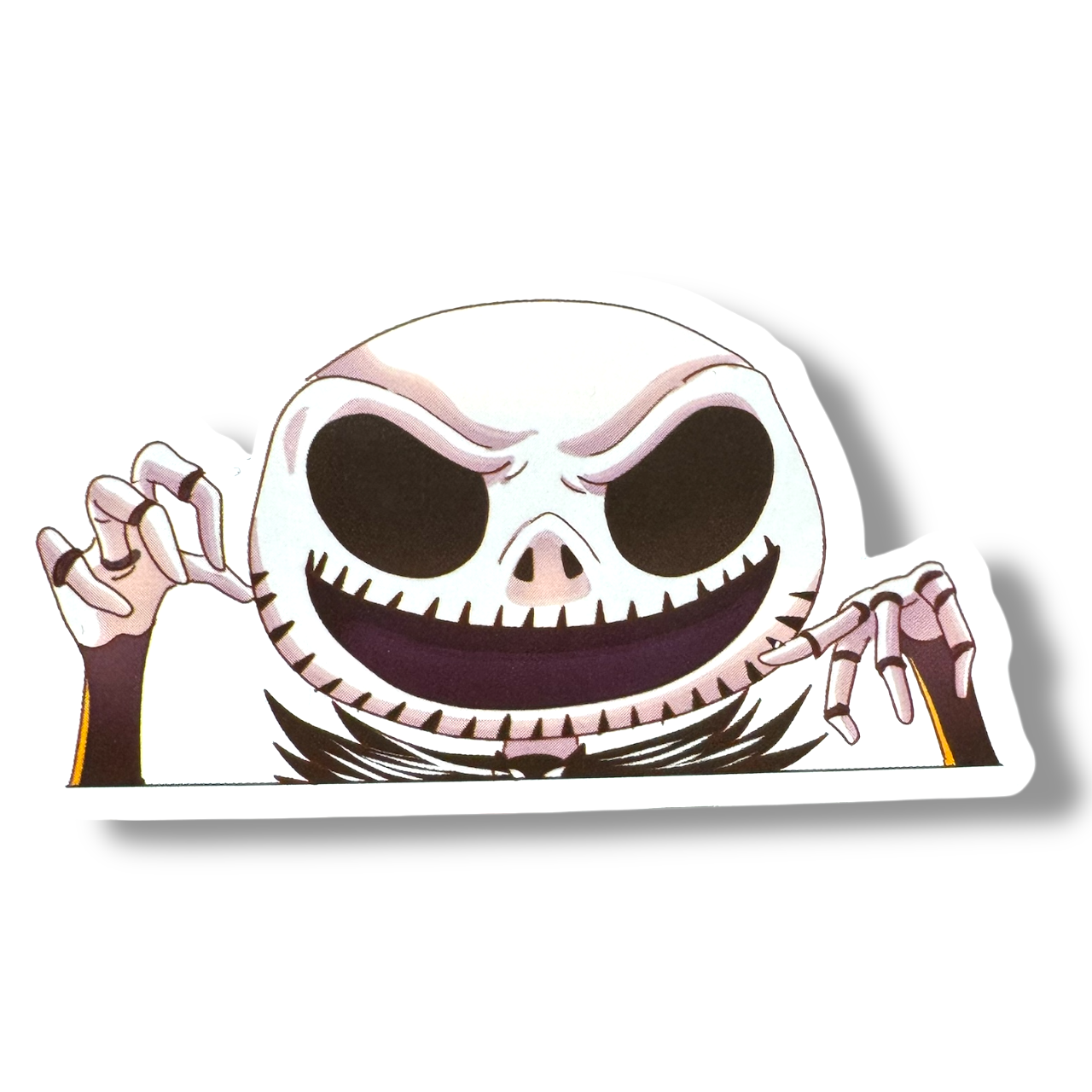 Skeleton Peeker Sticker (#1752) – Artistic Flavorz