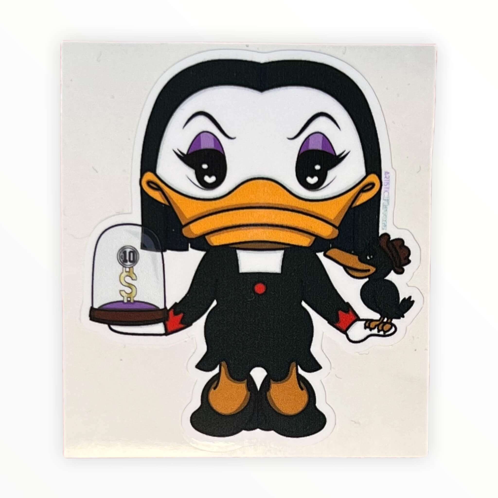 Magical Evil Duck Sticker (#15) by Jo2 of Artistic Flavorz