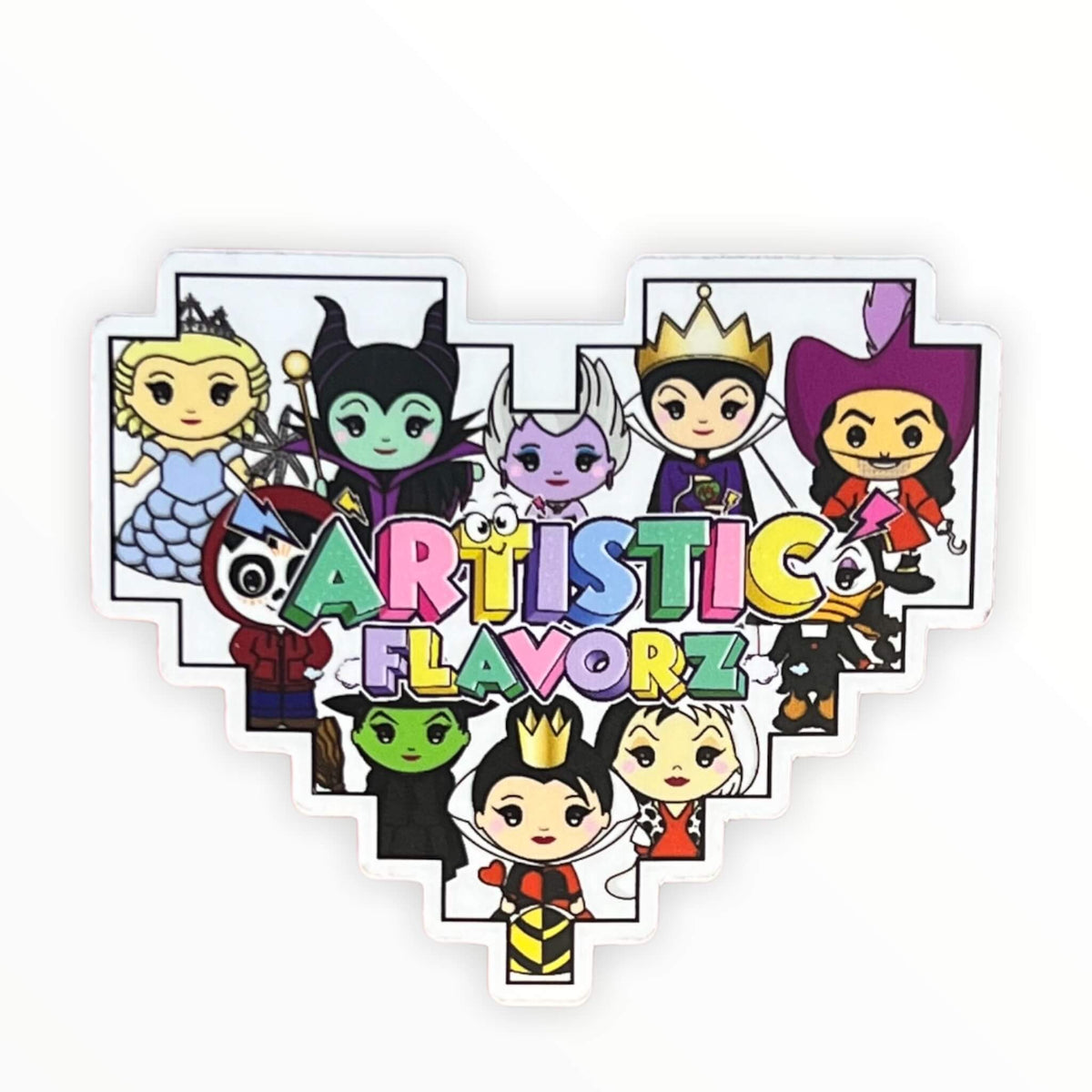 Pixel Heart Chibi Kawaii Sticker (#41) | Artistic Flavorz