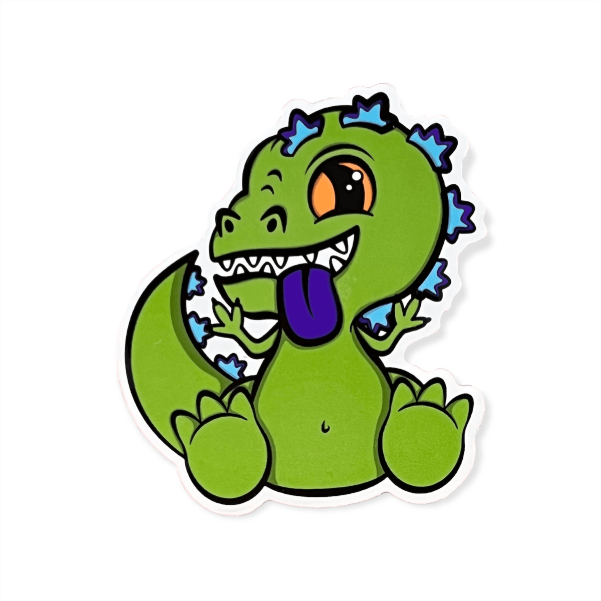 Green Dinosaur Sticker (#37) | Artistic Flavorz