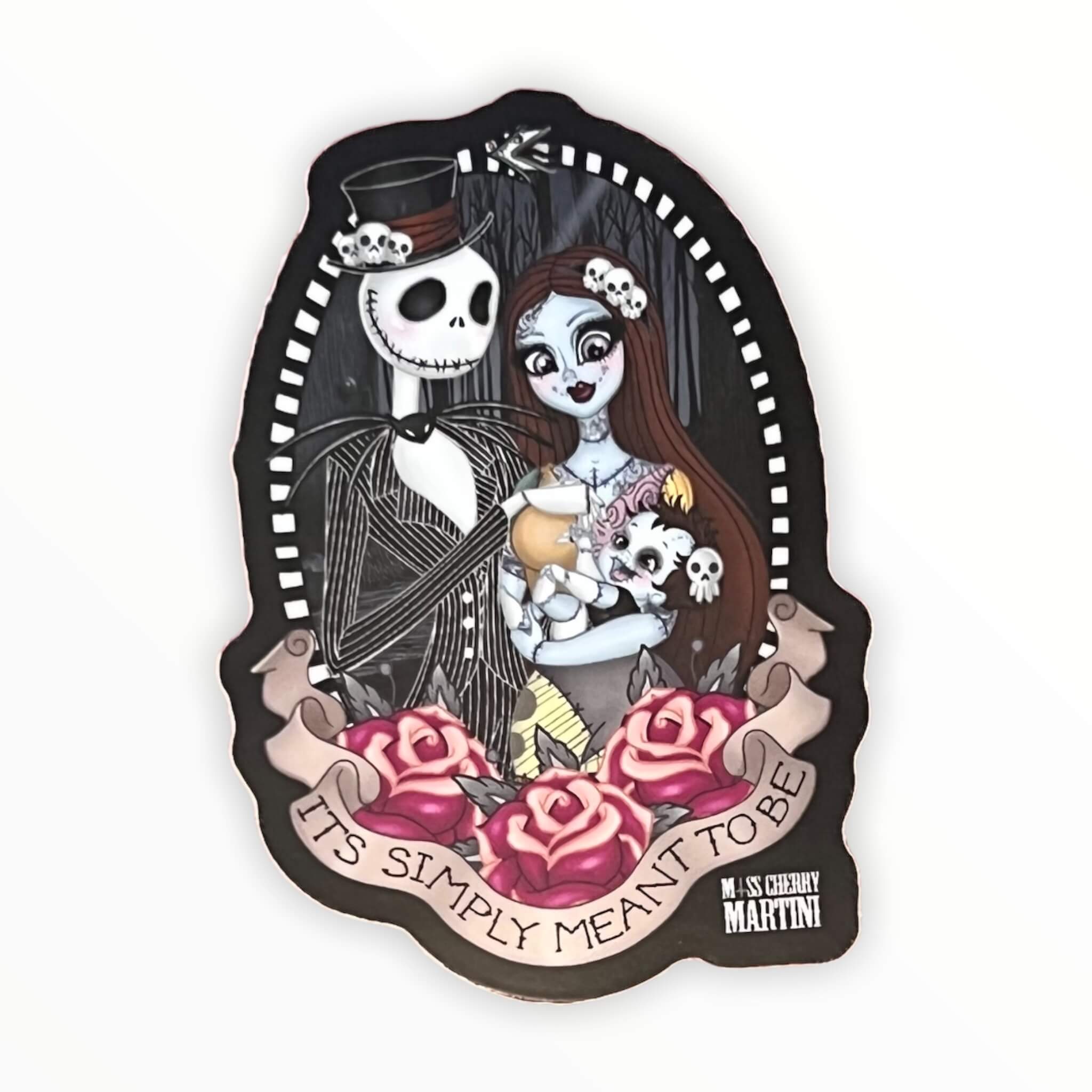 Skelly Family Sticker by Miss Cherry Martini/Artistic Flavorz
